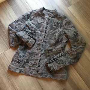 Da-Nang Jackets & Coats | Da Nang Jacket Military Eyelet Long Lagenlook ...